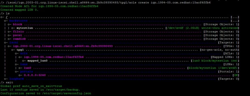 How to setup linux iSCSI target initiator on RHEL7 for Storage allocation - UX Techno